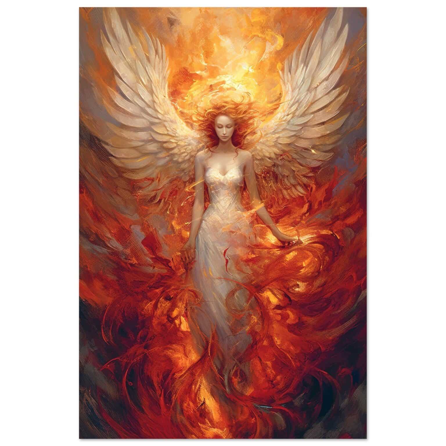 Engel des Neubeginns (16) - Premium Poster auf mattem Papier - Soultarot