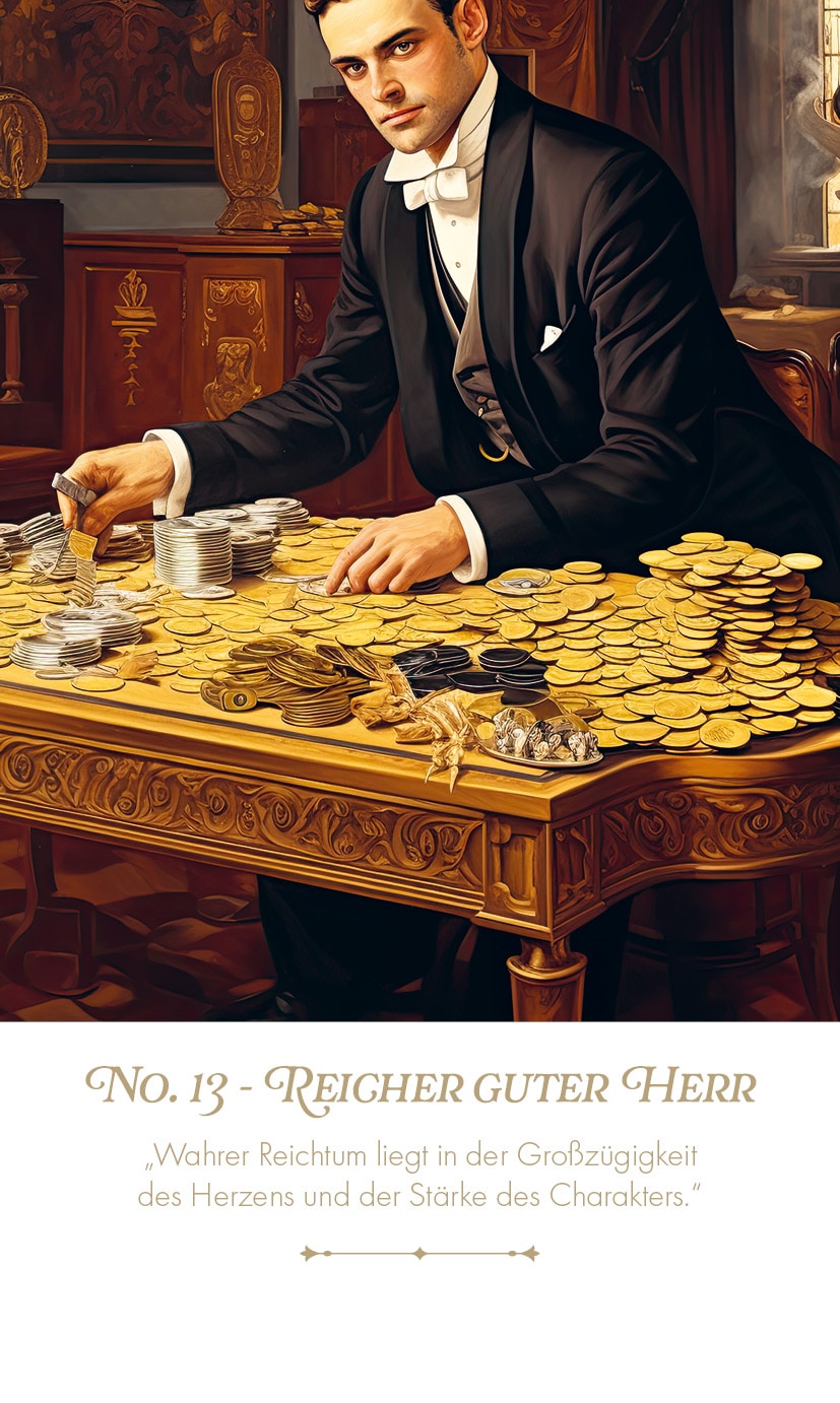 Kipperkarte No. 13 - Reicher guter Herr - Soultarot